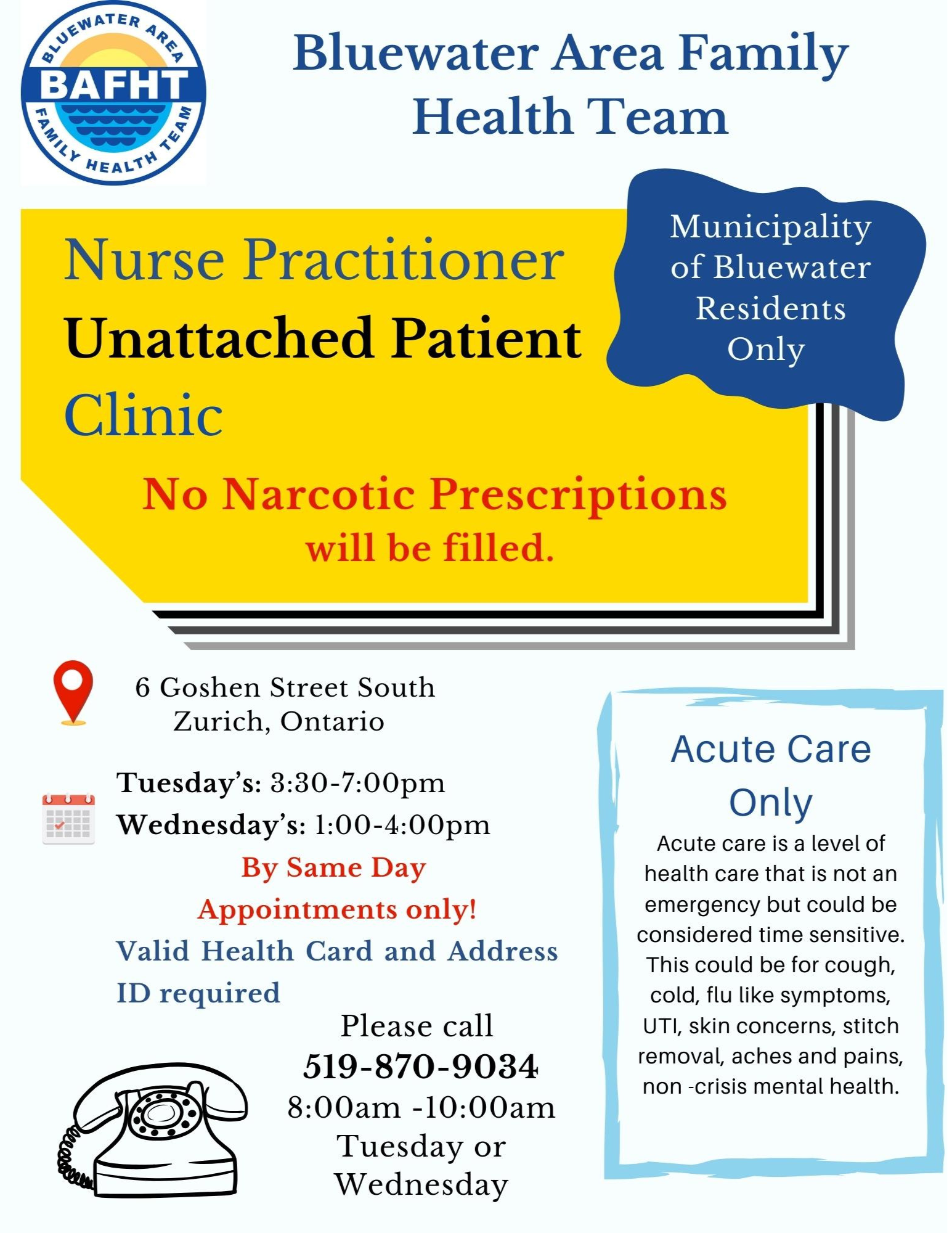 Programs & Services – Bluewater Area Family Health Team